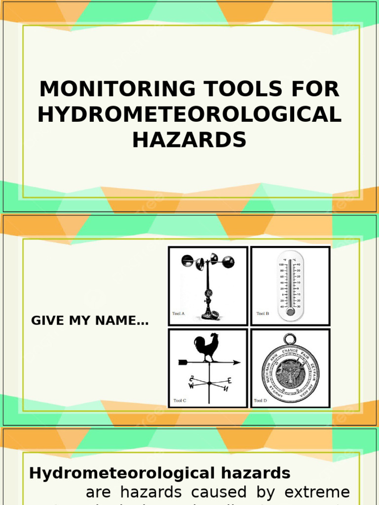 Monitoring Tools For Hydrometeorological Hazards | PDF | Radar | Wound