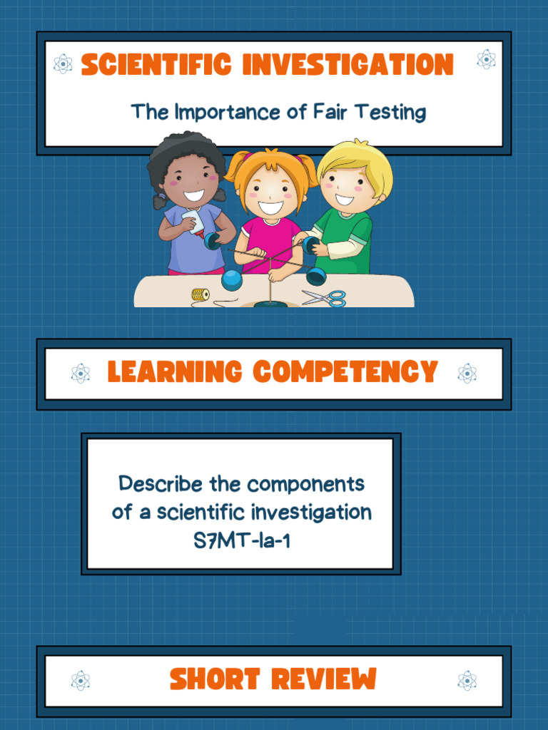 Fair Testing in Scientific Investigations | PDF
