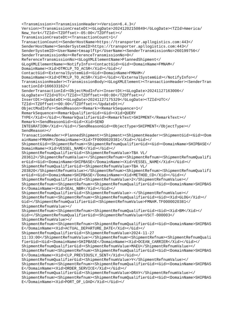 Shipment 000007 | PDF