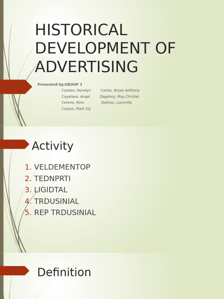 Historical Evolution of Advertising | PDF | Advertising | Social Media