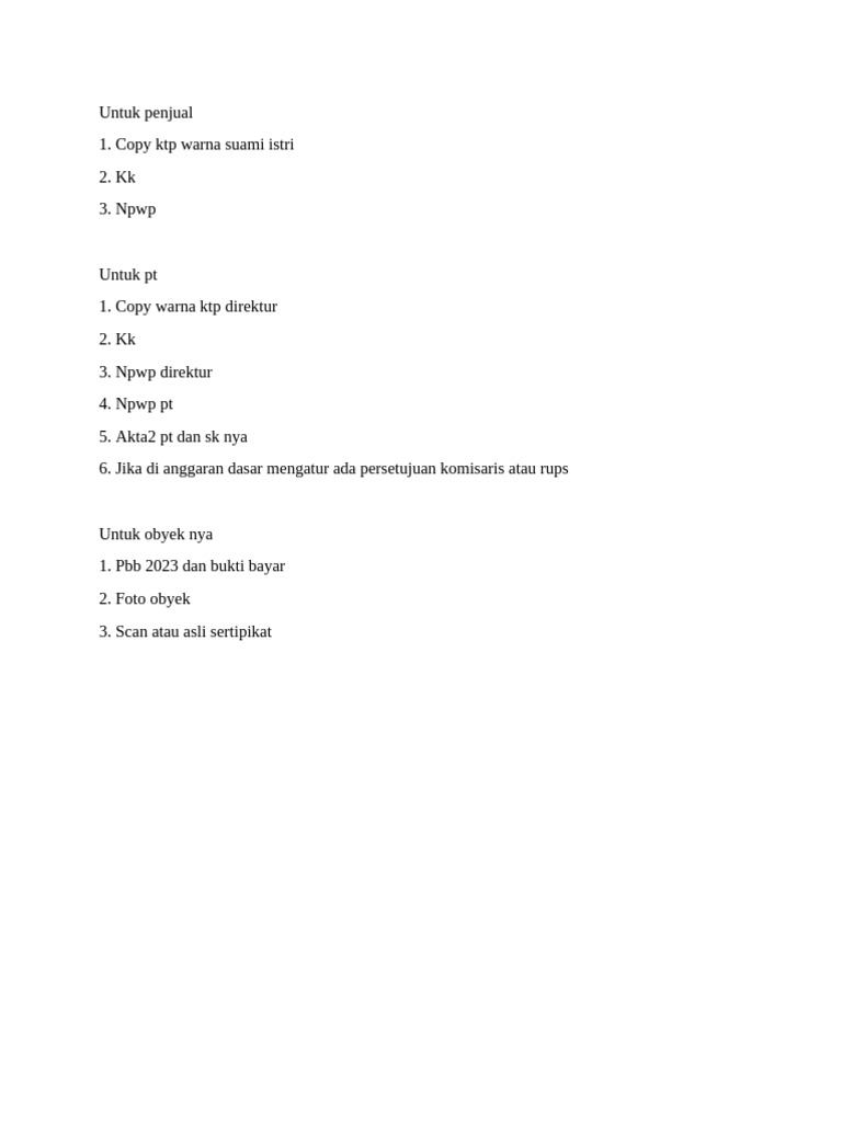 Persyaratan AJB | PDF