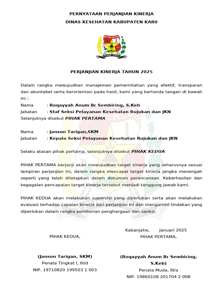 P. KINERJA 2025 Rujukan Dan JKN Anum | PDF