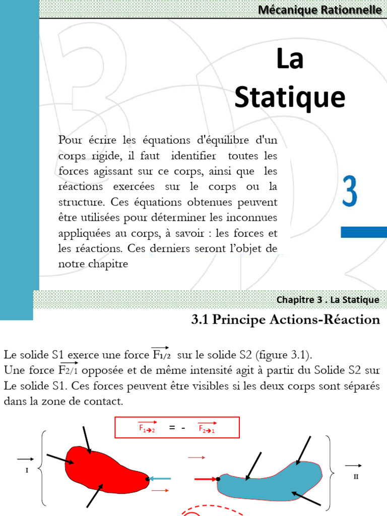 Statique et Triangle des Forces | PDF | Fonction trigonométrique | Triangle