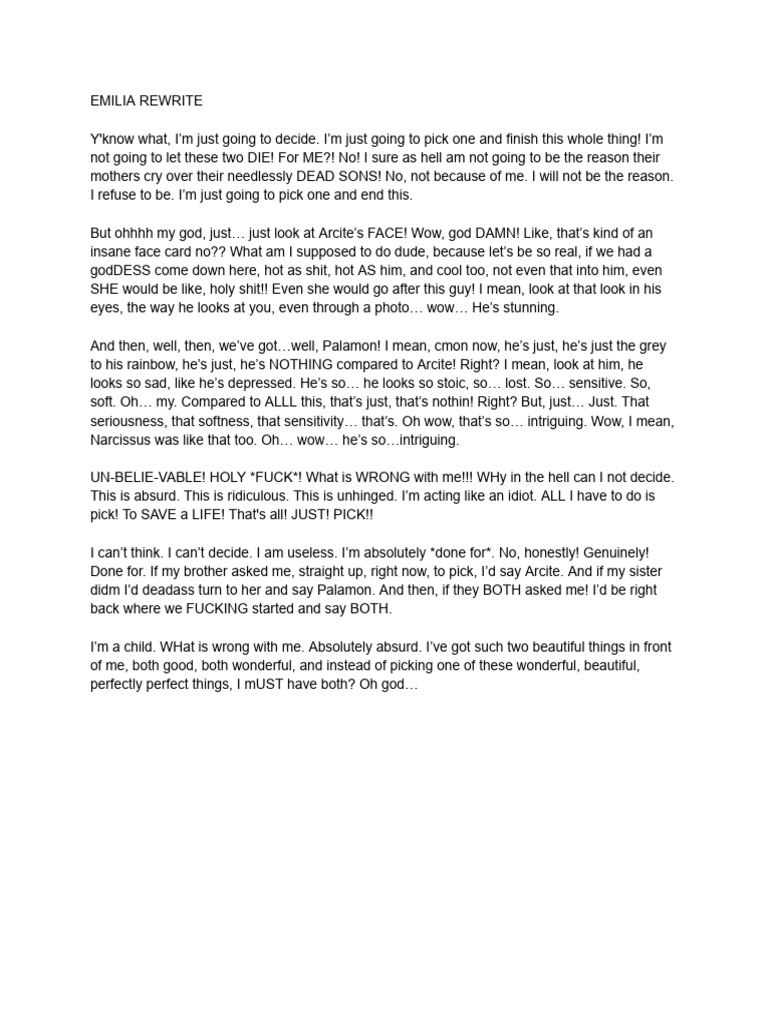 Emotional Dilemma: Choosing Between Two Lovers | PDF