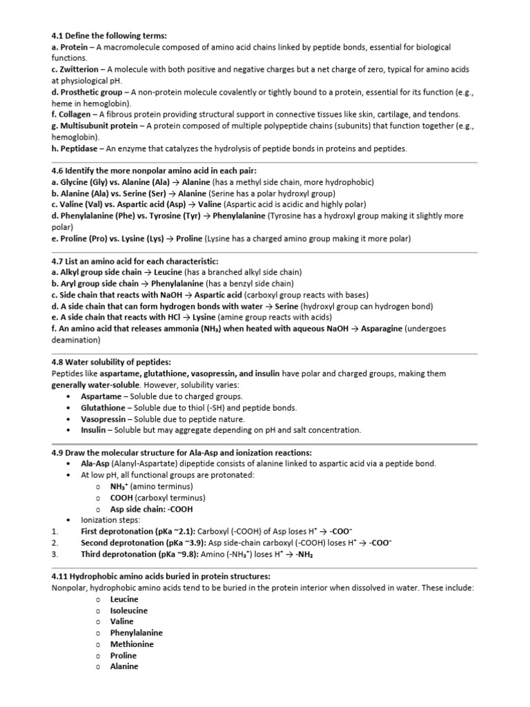 Biology part 1 | PDF | Amino Acid | Carbohydrates