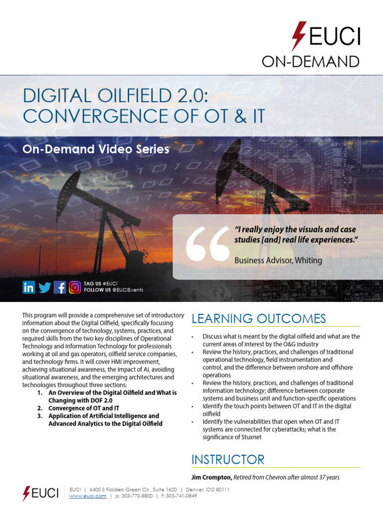 0000 Digital Oilfields Elearning 1 | PDF | Analytics | Computer Security