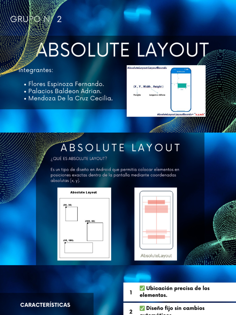 Ventajas y Desventajas del Absolute Layout | PDF | Diseño | Informática
