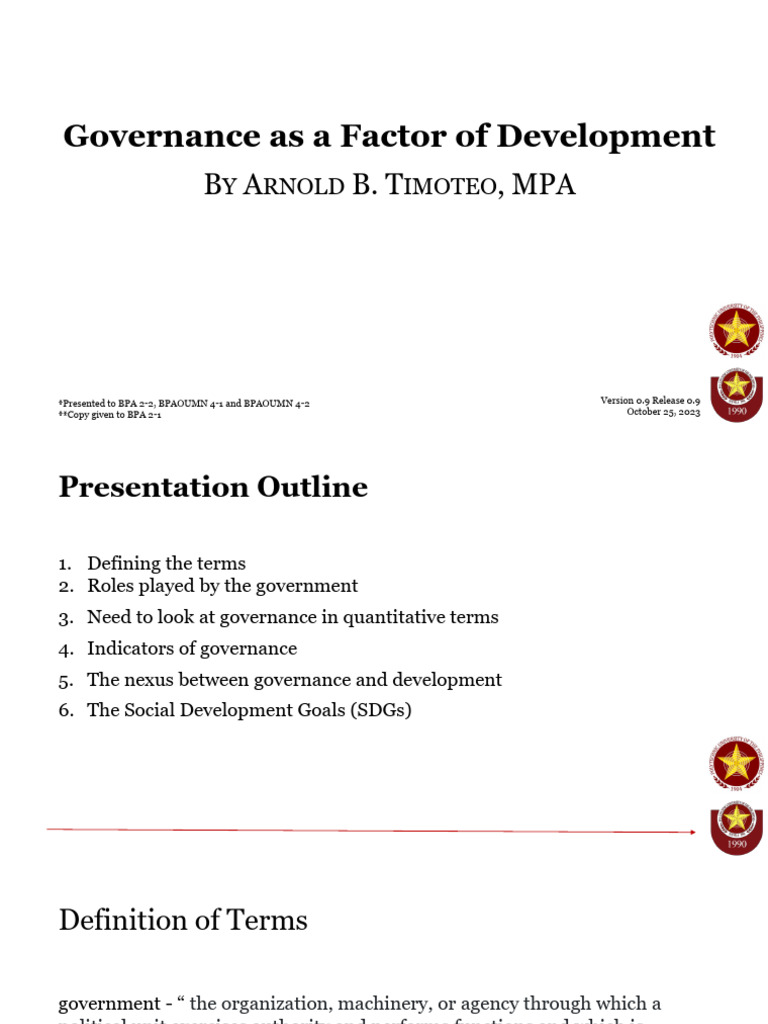 Governance's Impact on Development | PDF | Governance | Economies