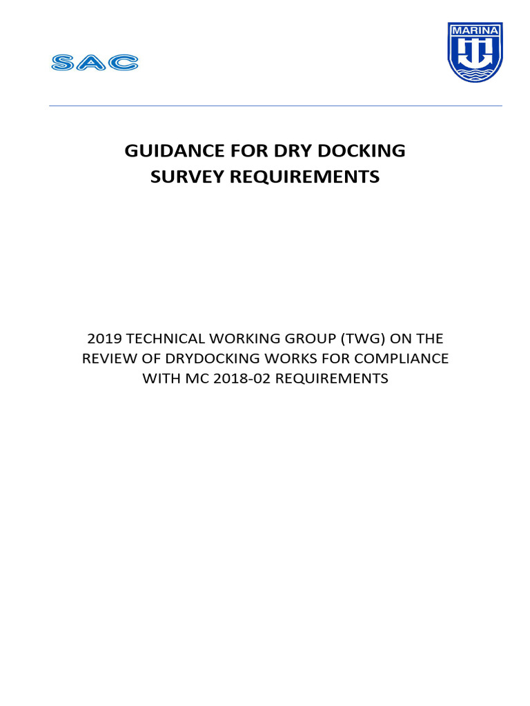 Dry Docking Survey Requirements Guide | PDF | Deck (Ship) | Bearing ...