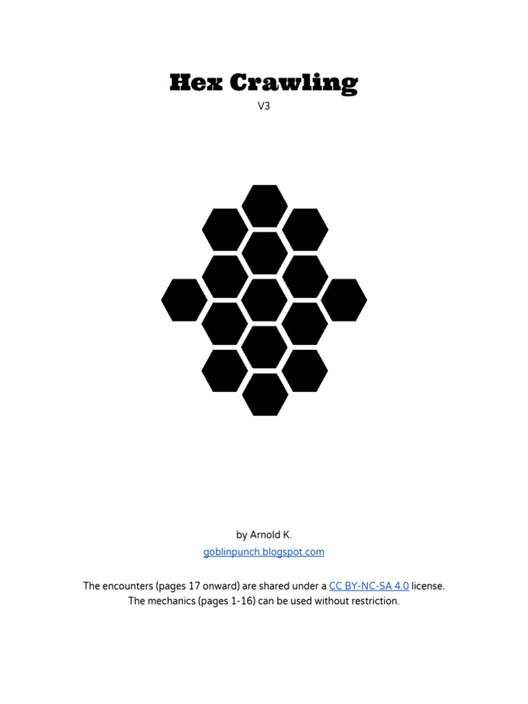 Escaping the Goblins: Hex Crawl V0.3 | PDF | Deer | Hunting