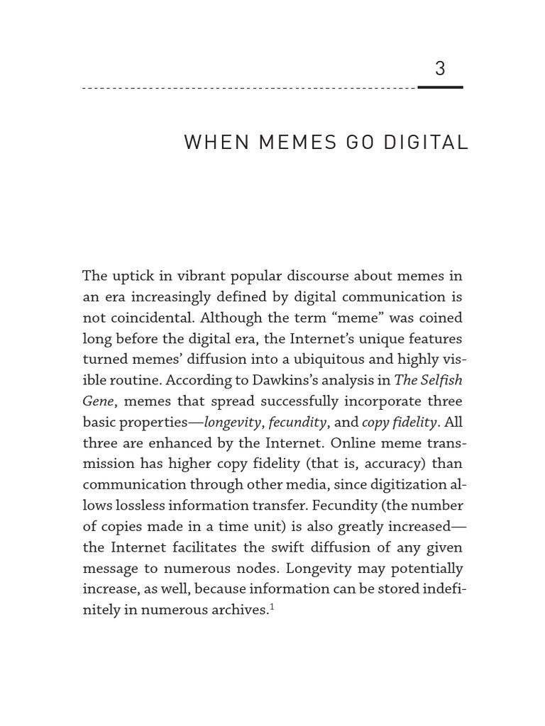 When Memes Go Digital | PDF | Meme