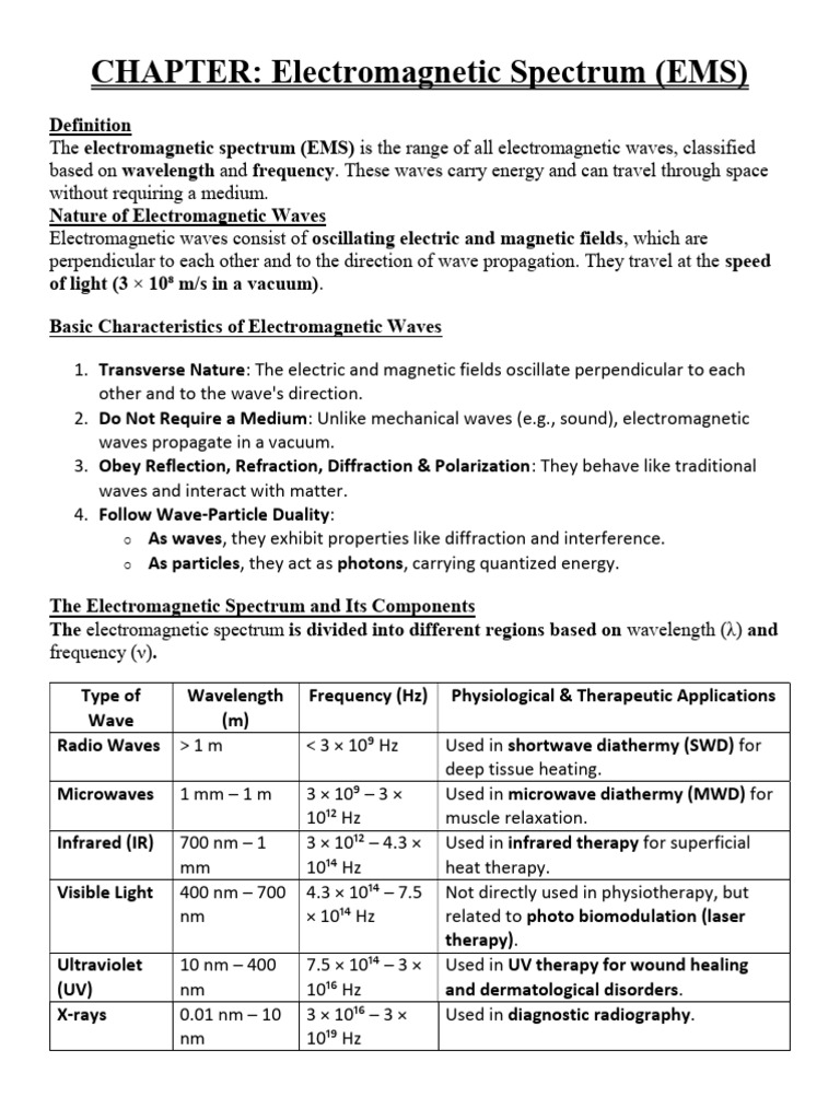 Electromagnetic spectrum | PDF | Electromagnetic Radiation | Waves