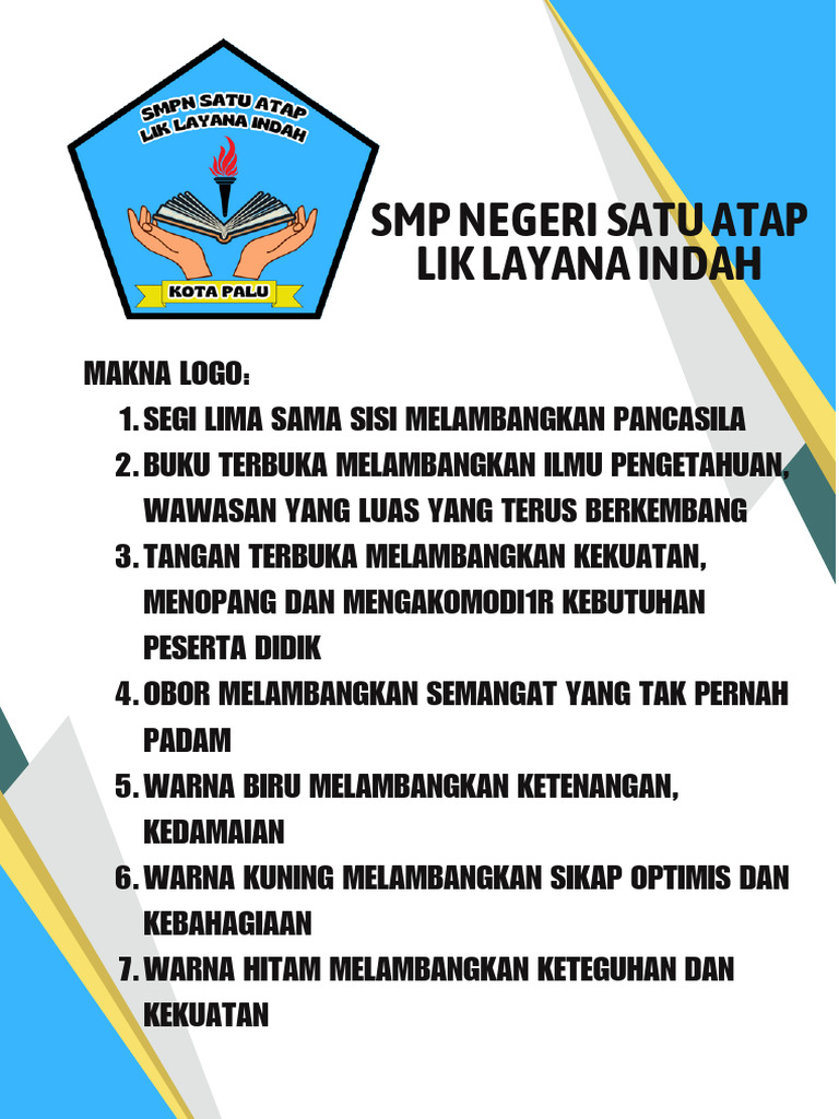 Makna Logo SMP Negeri Satu Atap | PDF