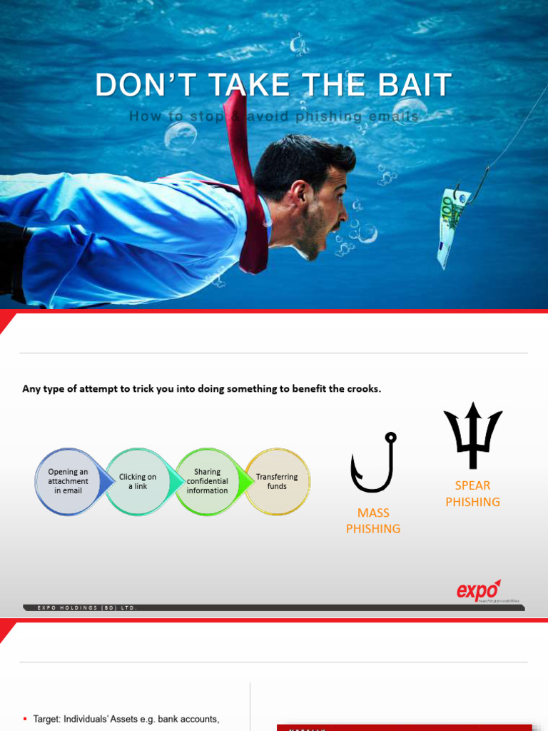 Dont Take the Bait | PDF | Phishing | Email Spam