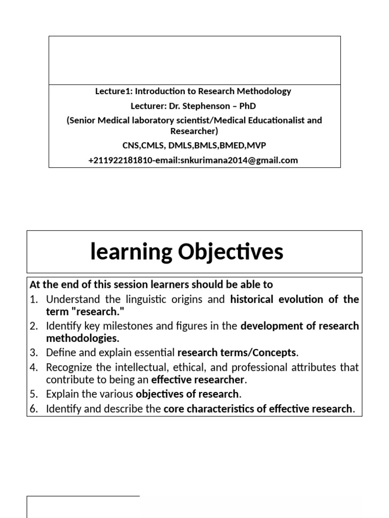 Introduction to Research Methodology | PDF | Cohort Study | Methodology
