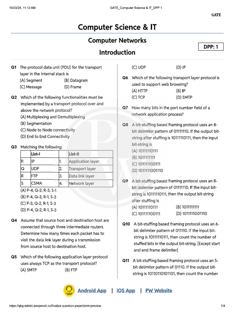 Introduction _ DPP 01 | PDF