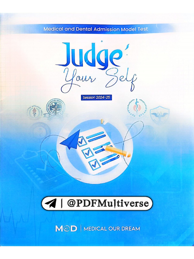 Judge Yourself Model Test Book by MOD (1) | PDF