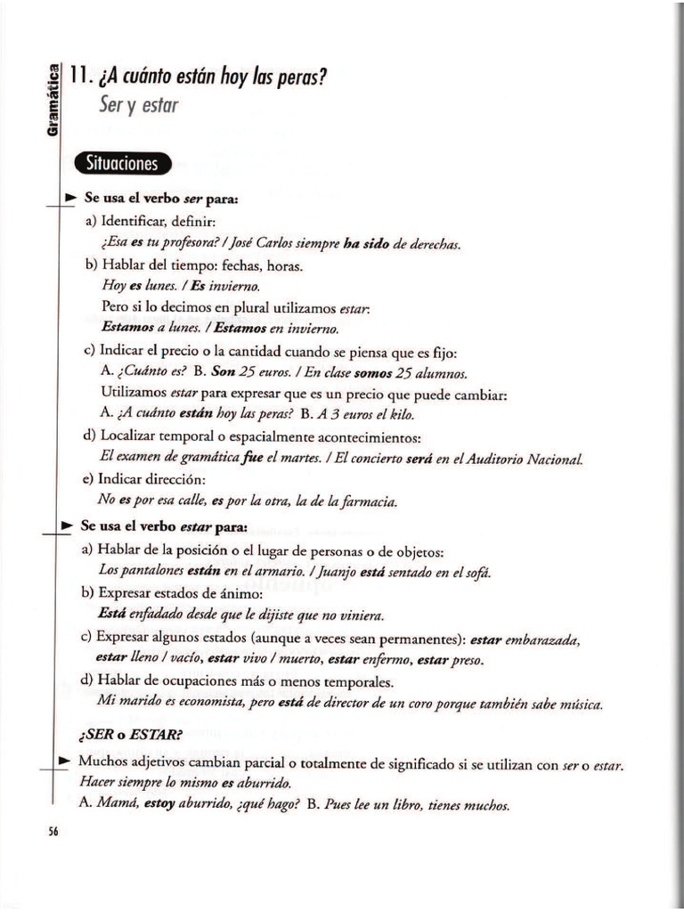 Ser y Estar | PDF
