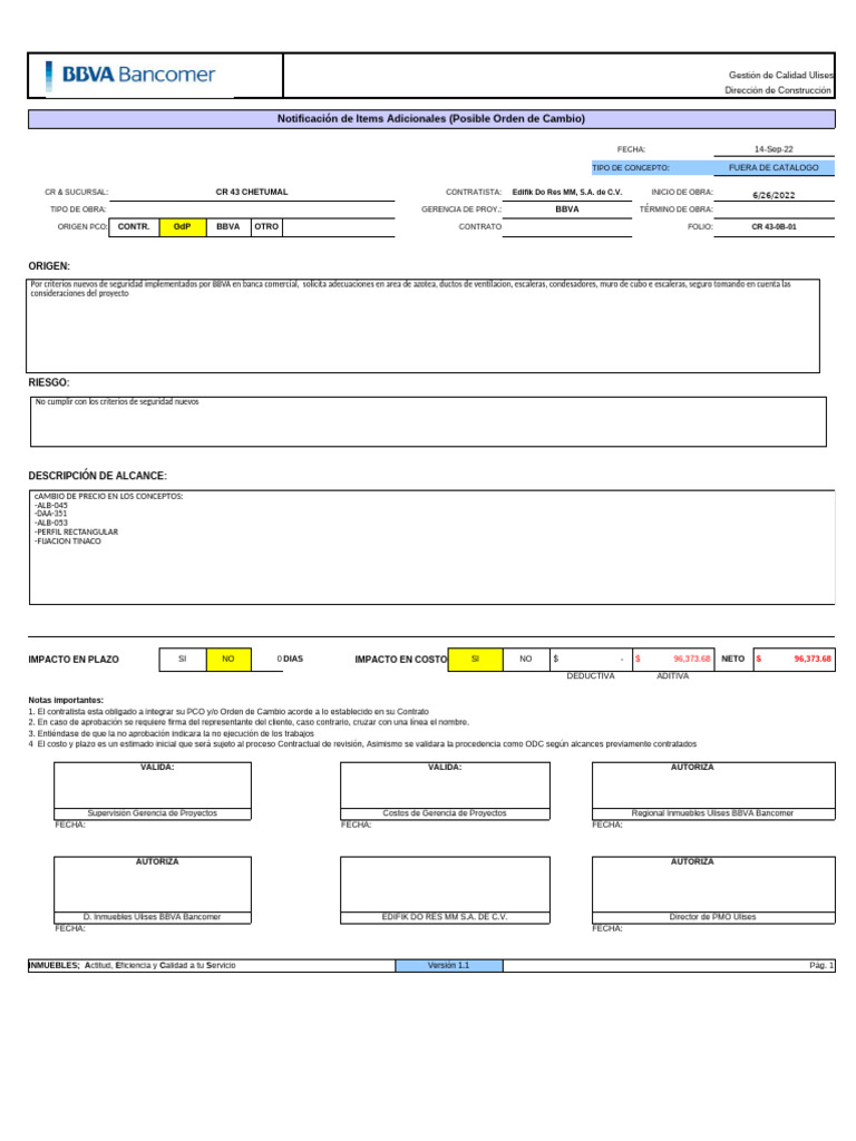 Generador Cr43 Chetumal Adicional 30-08-2022 - 124507 - Ok | PDF ...
