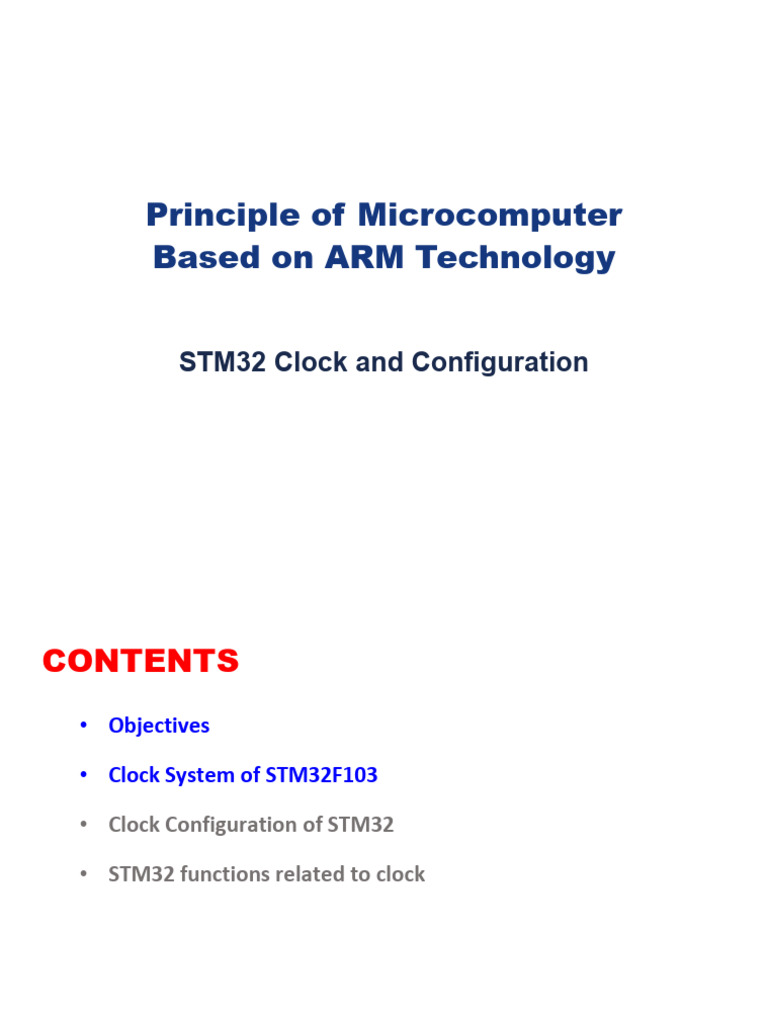 5_STM32 Clock and Configuration | PDF | Electrical Engineering | Computer Architecture