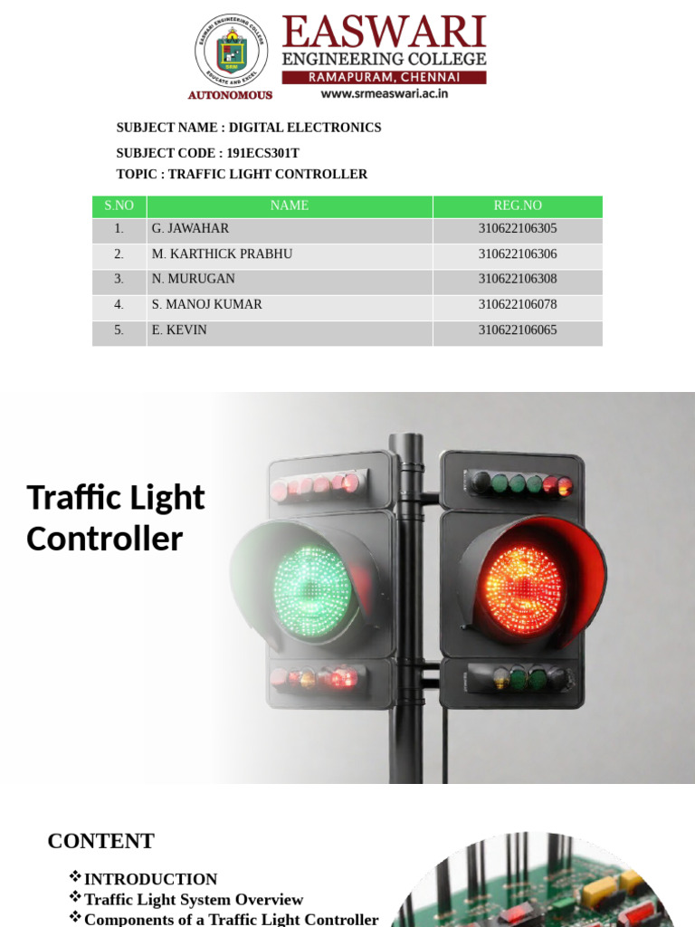 Traffic Light Controller Overview | PDF | Traffic | Traffic Light