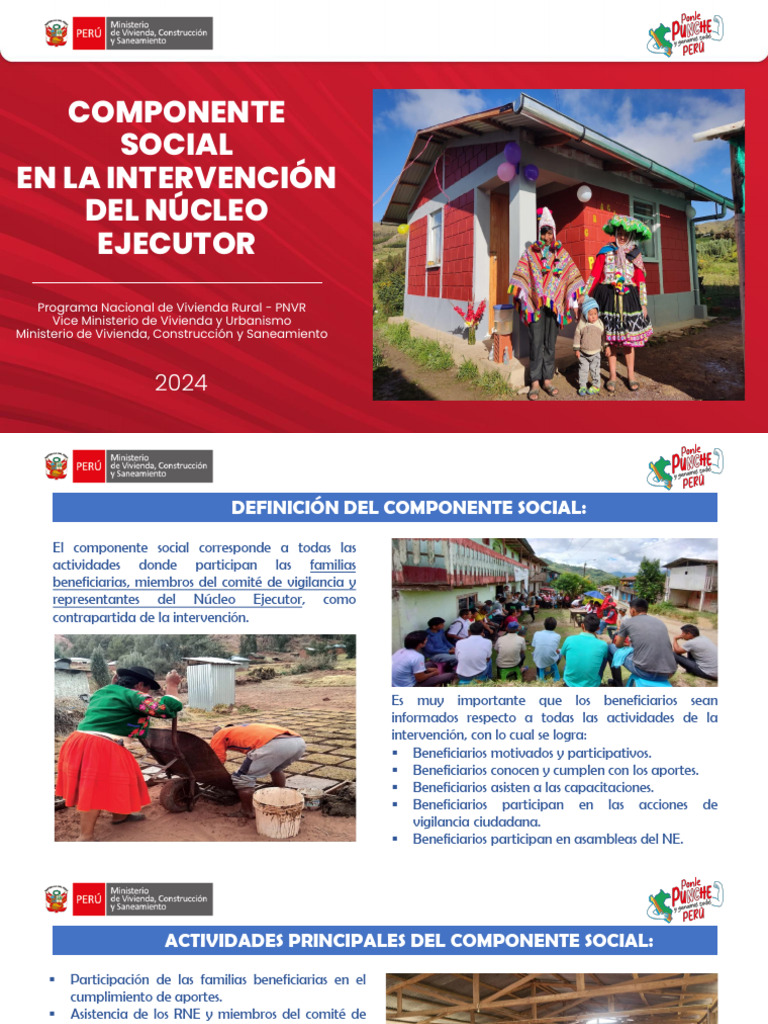 PPT PNVR - COMPONENTE SOCIAL | PDF