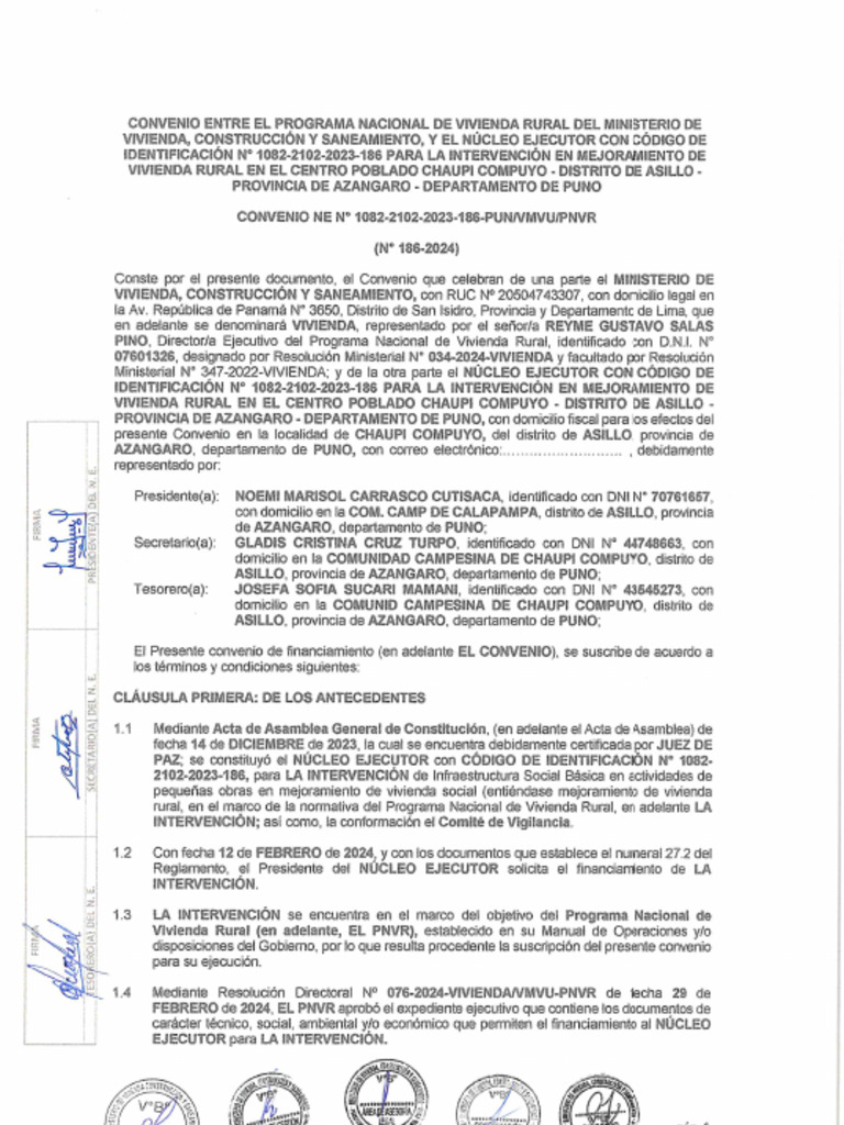 Convenio Ne #1082-2102-2023-186-Pun-Vmvu-Pnvr | PDF