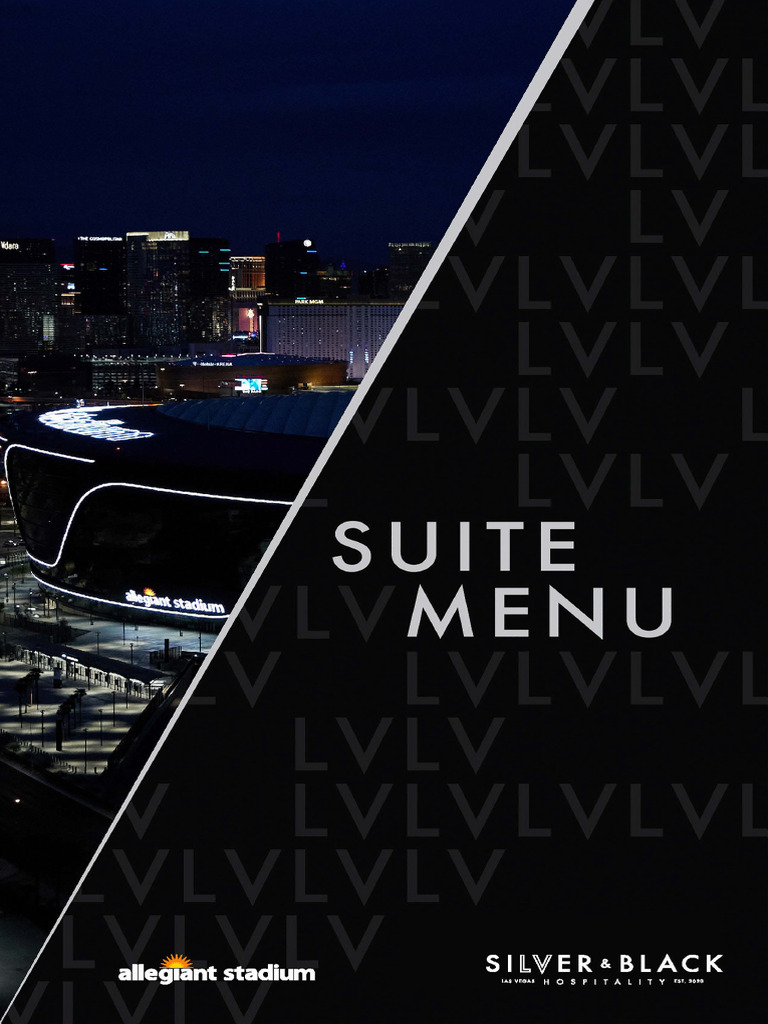 2022-23 Allegiant Stadium Catering Menu | PDF | Salad | Hamburgers