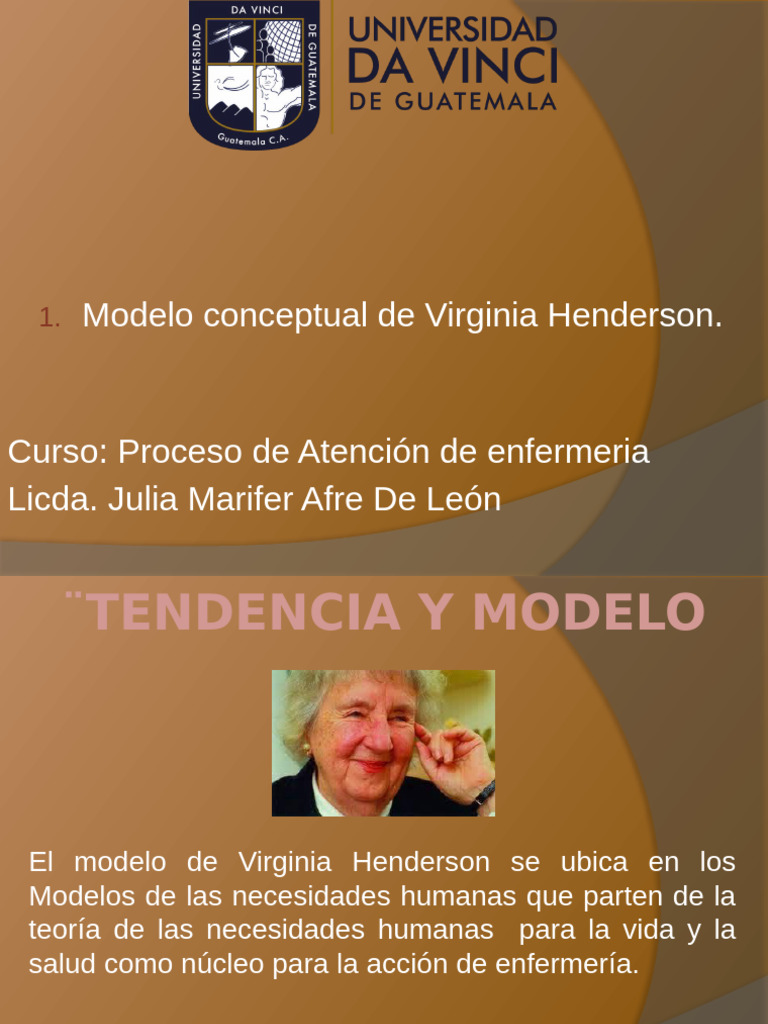 Modelo de Virginia Henderson | PDF