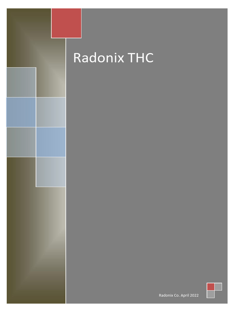Radonix THC | PDF