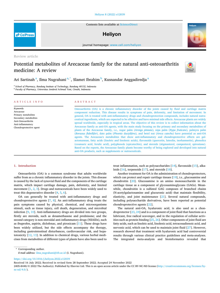Heliyon 6 | PDF | Extracellular Matrix | Inflammation