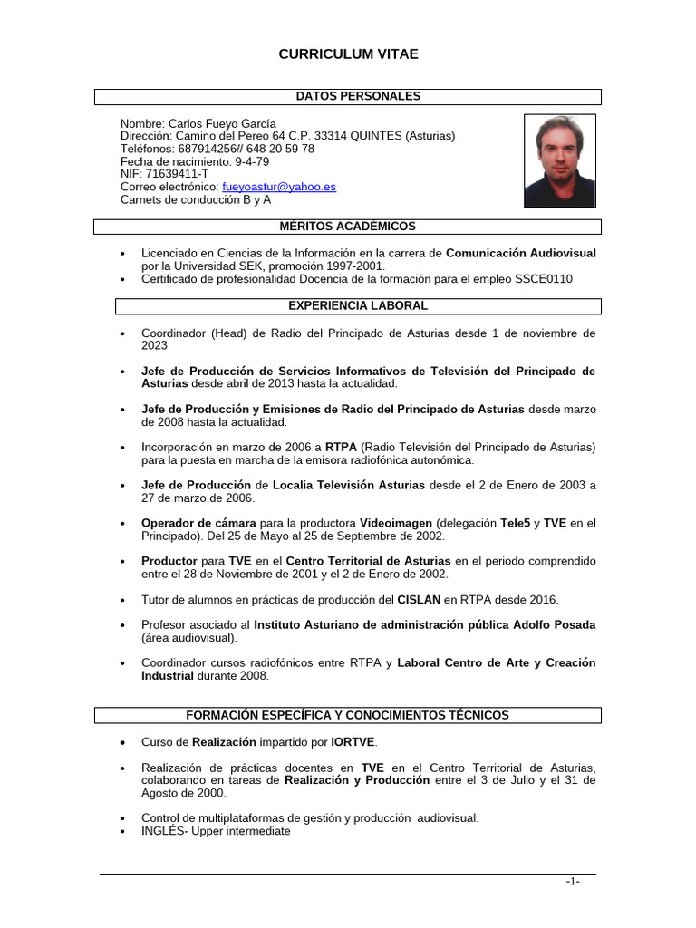 Curriculum Vitae | PDF