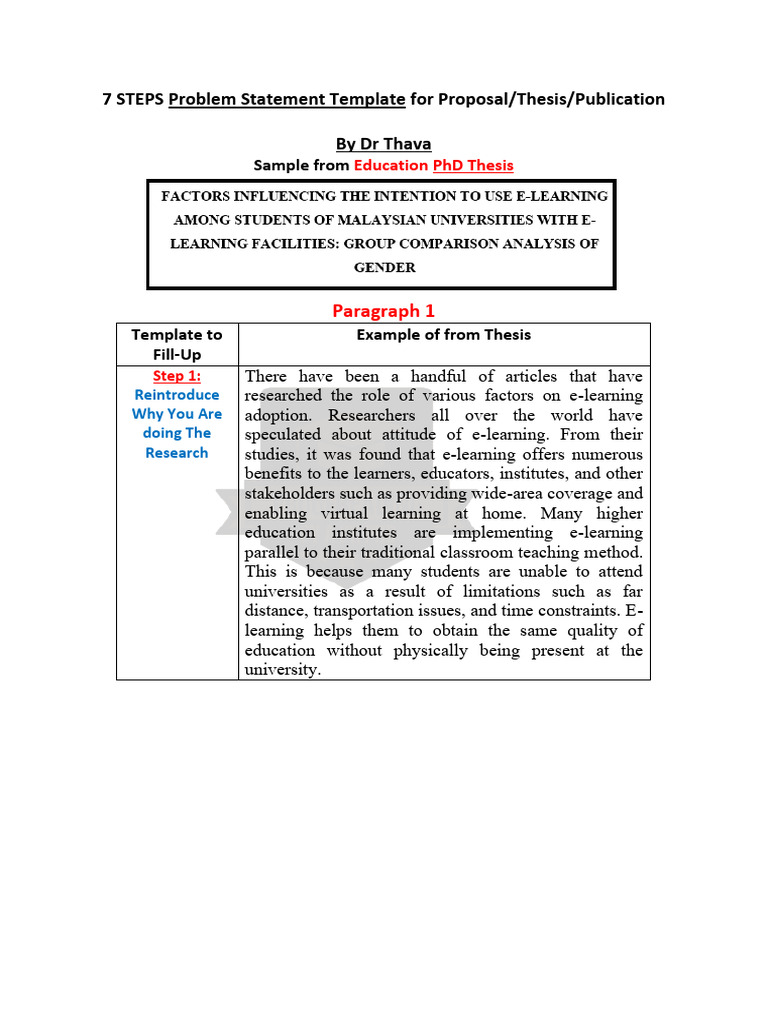 Problem Statement Template2 | PDF | Educational Technology | Learning