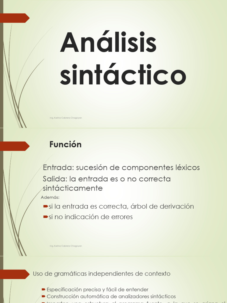 Gramáticas Analisis Sintactico Metodo Desc Rec | PDF | Analizando ...