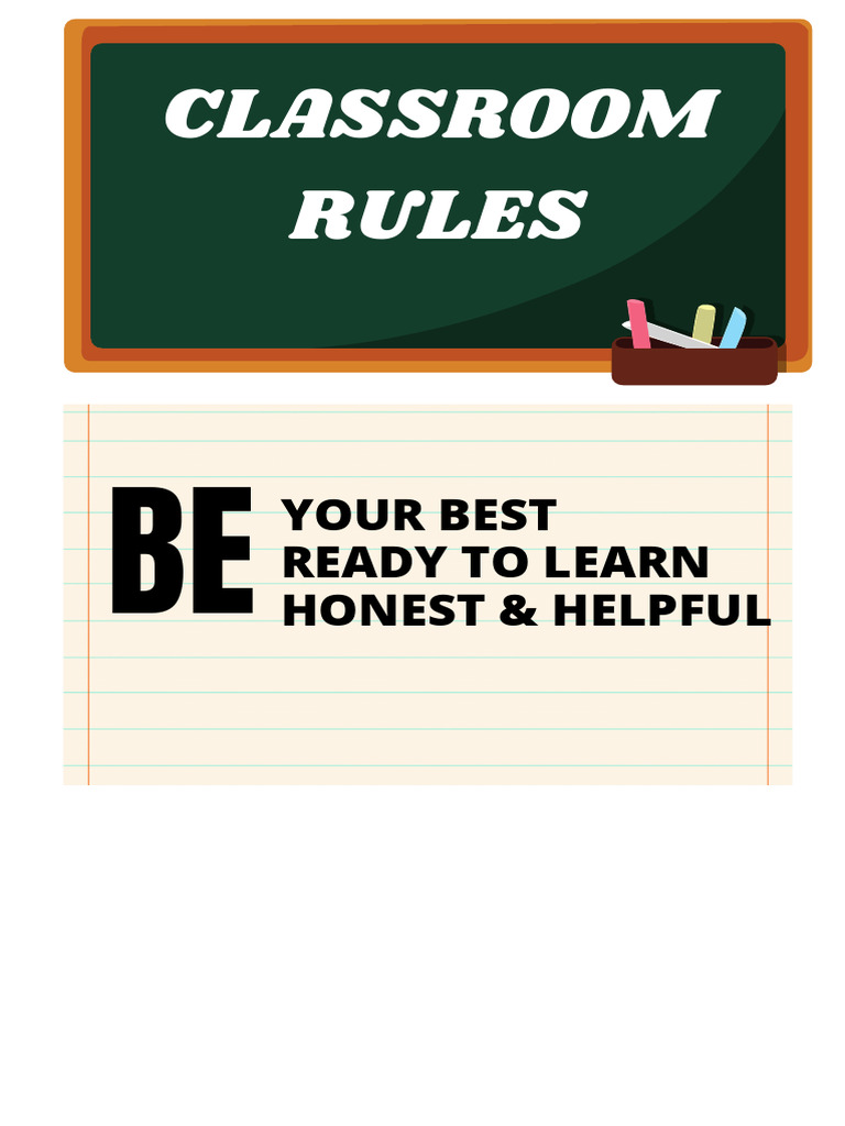 Classroom Rules for Student Success | PDF