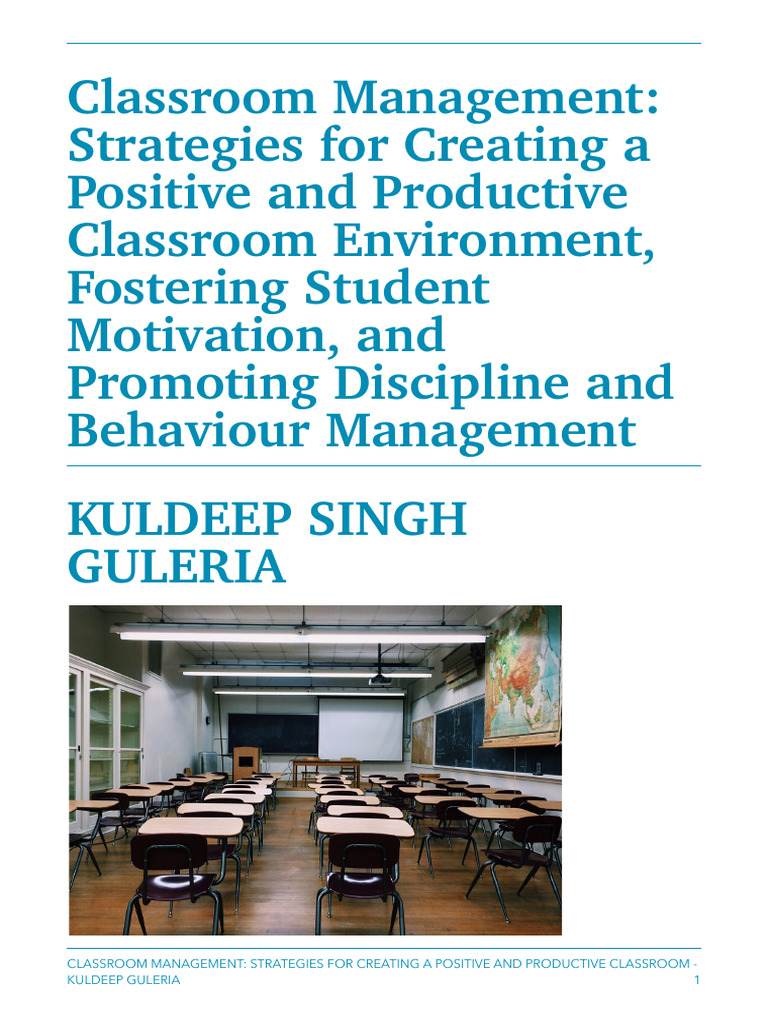 Effective Classroom Management Strategies | PDF | Classroom Management ...