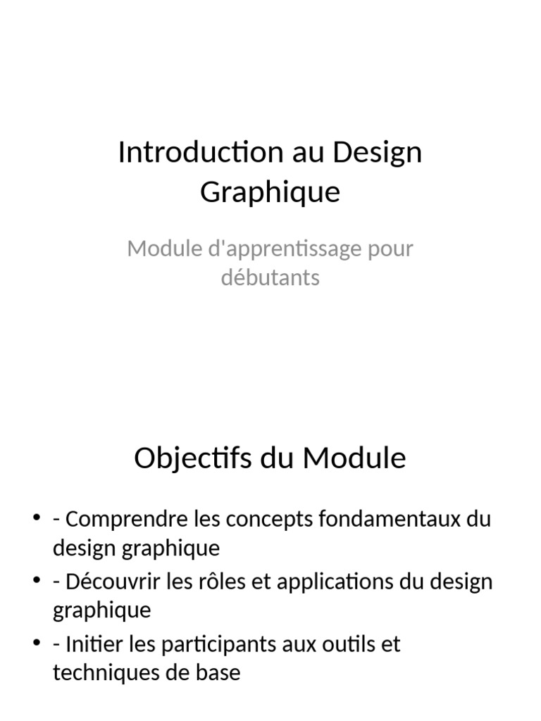 Initiation au Design Graphique | PDF