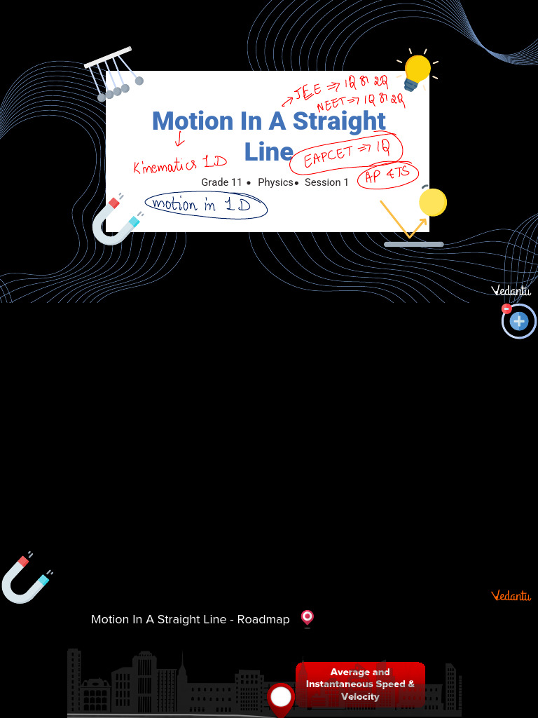 Motion in a Straight Line: Speed & Acceleration | PDF | Speed | Velocity