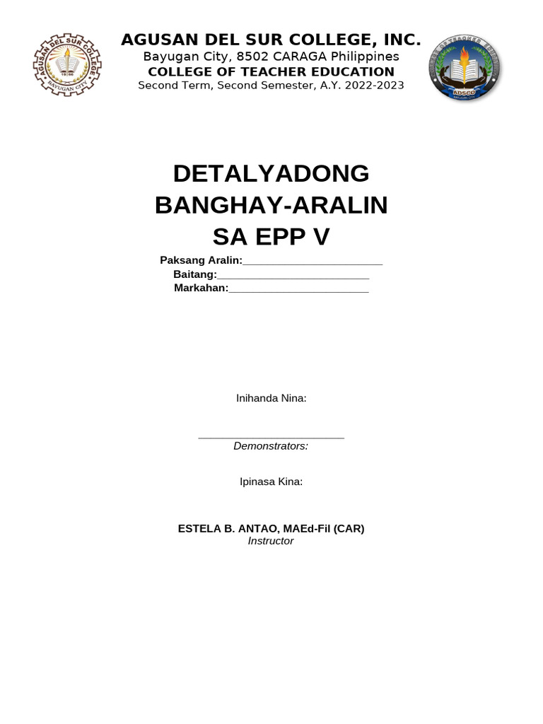 Detalyadong-Banghay-Aralin-DO-42-s-2016 Esp Sample | PDF