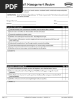 Shift Huddle Blank Template | PDF