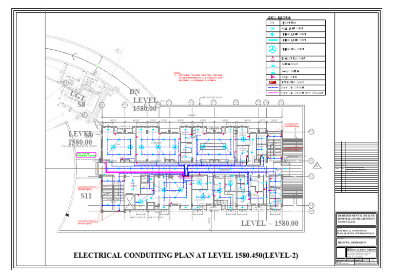 EL-Conduting Layout (Mental Hospital) - AT LVL +1580.00 | PDF