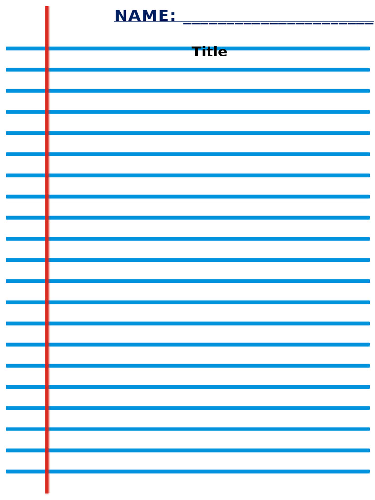 Writing Sheet Template | PDF