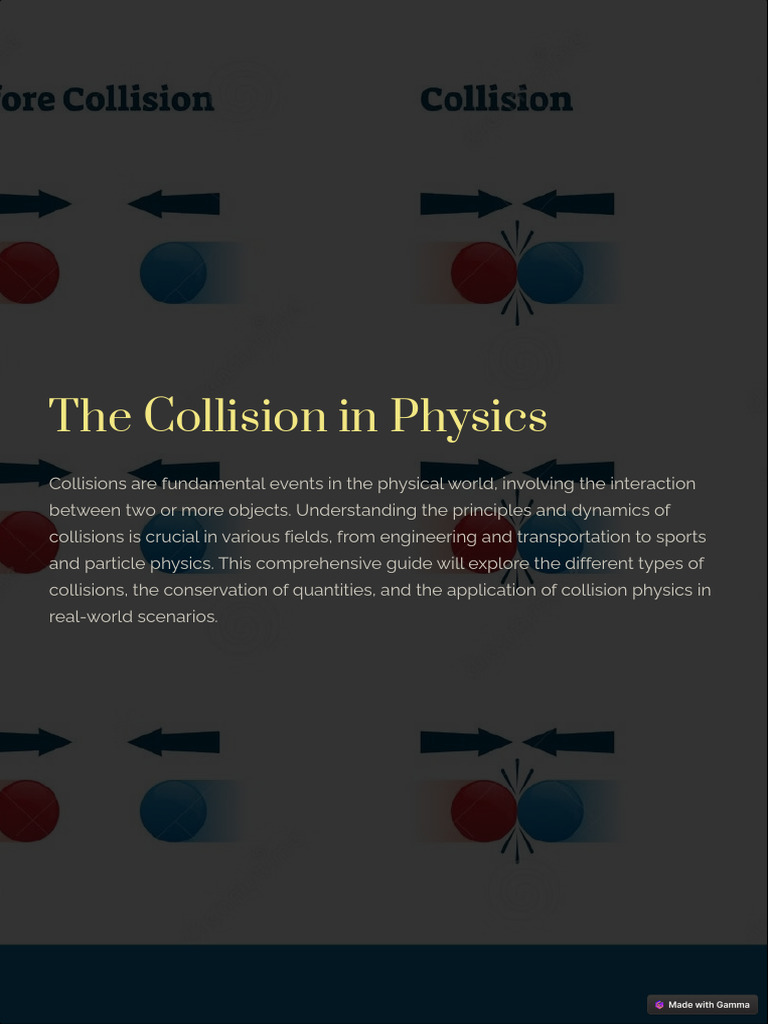 The Collision in Physics (1) | PDF | Collision | Momentum