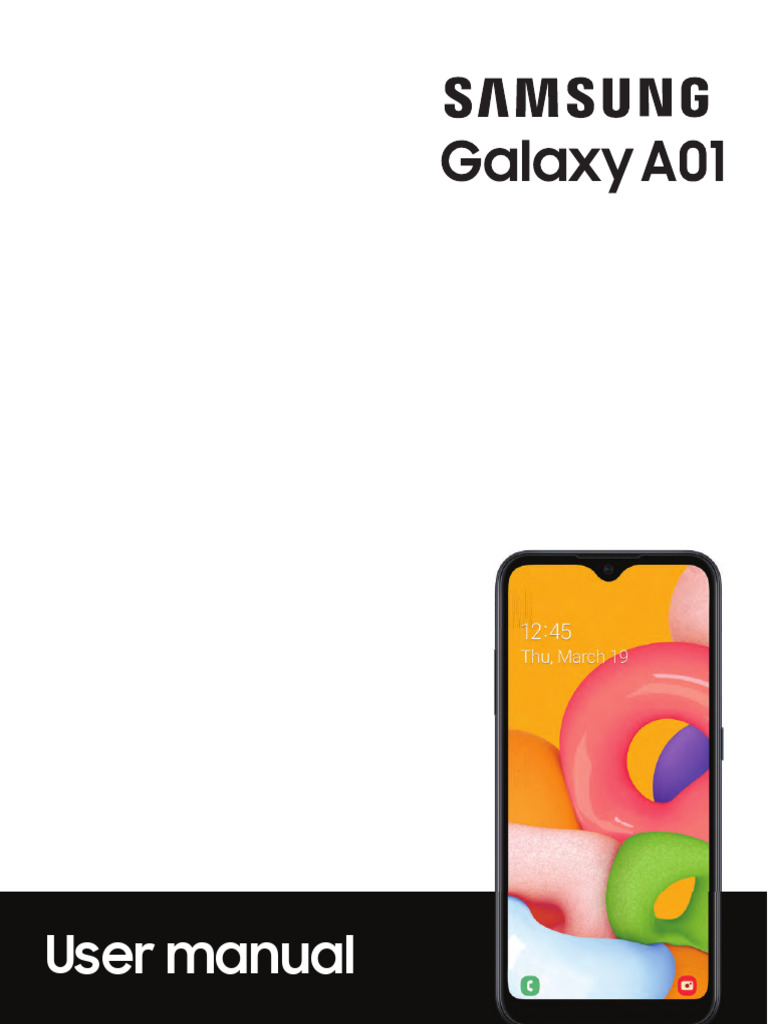 Samsung Galaxy A01 Userguide 04012020 | PDF | Mobile App | Icon (Computing)