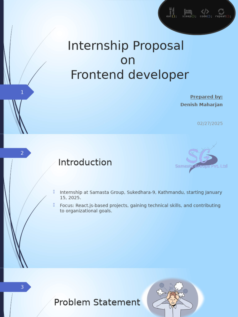 Internship Proposal | PDF