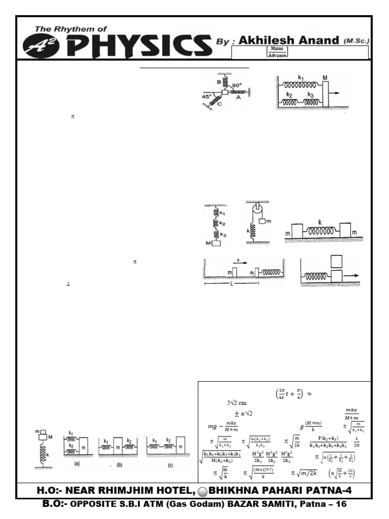 01 Simple Harmonic Motion | PDF | Mechanics | Physics