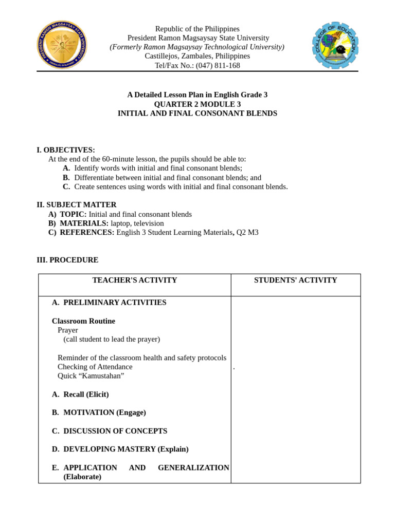 Detailed-Lesson-Plan-Template | PDF