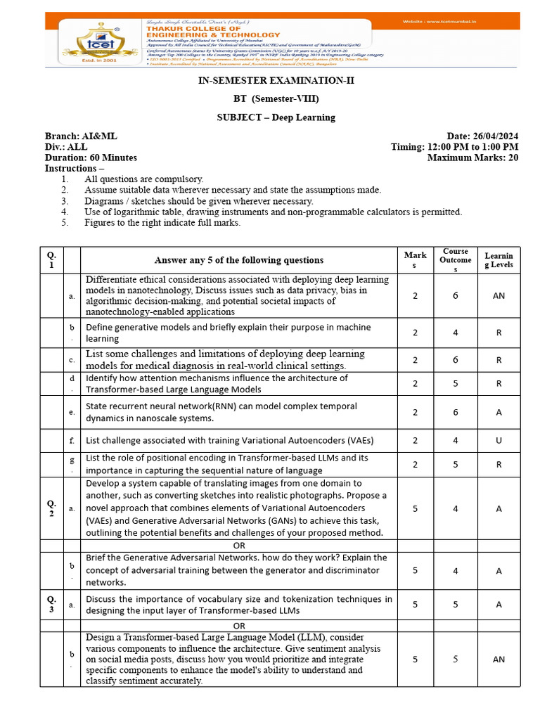 qb os 2 | PDF | Deep Learning | Neuroscience