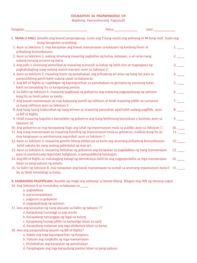 G9 - ESP (Pebrero) | PDF