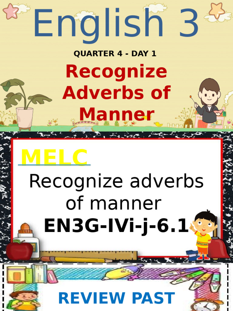 q4 - English 3 Week 2 Day 1 2 | PDF | Adverb | Syntax